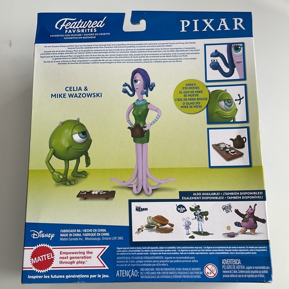 Mattel | Toys | New Mattel Monsters Inc Pixar Celia Mike Wazowski ...